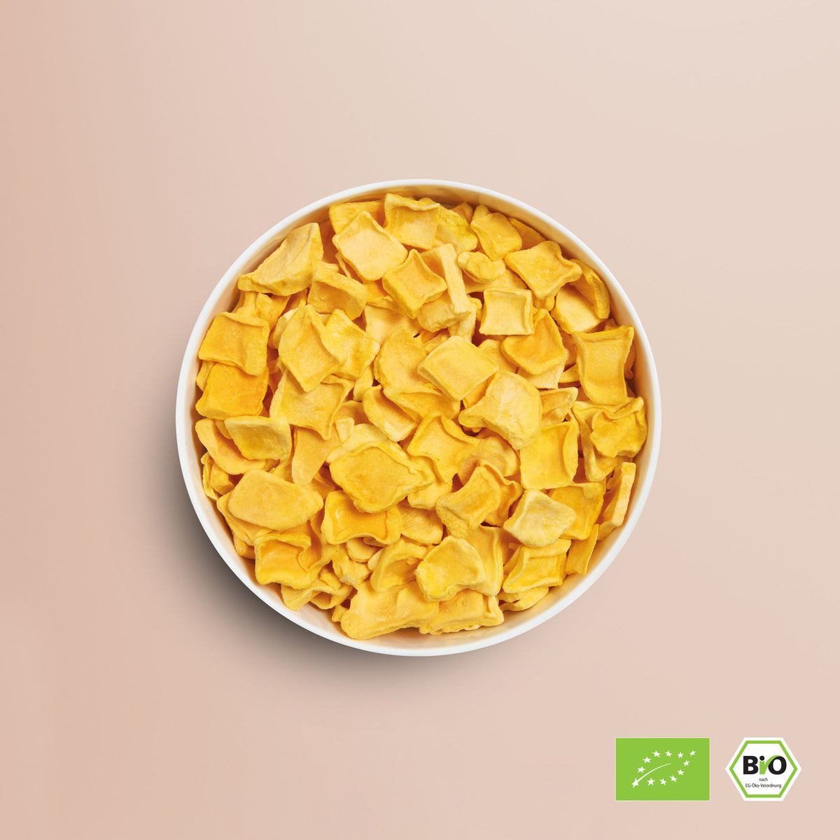 buah gefriergetrocknete Mango: Snack für Klein und Groß.